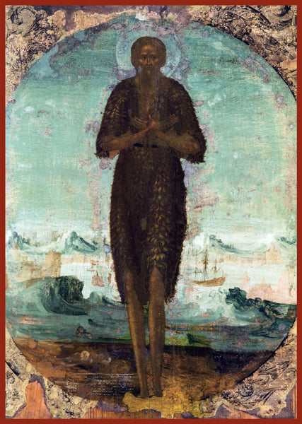 Orthodox Icon | St. Theodore Trichinas "The Hair-shirt Wearer"