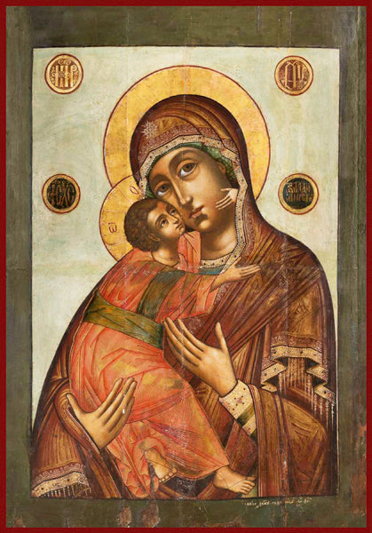 Mother of God "Vladimir" | Ushakov School | Orthodox Icon