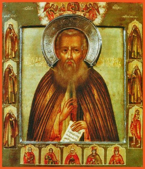 Orthodox Icon | St. Alexander of Svir