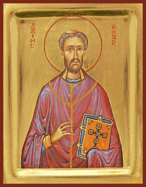St. Chad of Mercia Orthodox icon