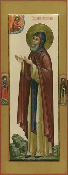 St. Daniel of Moscow Orthodox mounted icon