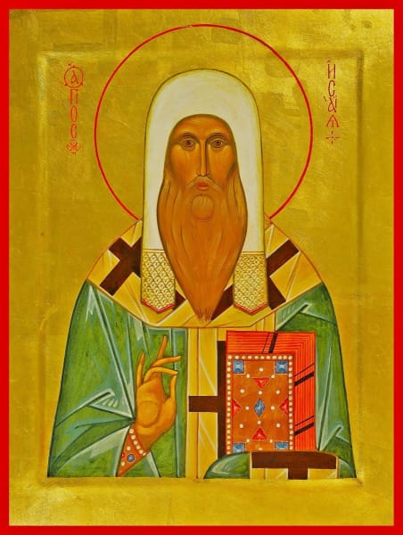 St. Isaiah of Rostov Orthodox mounted icon