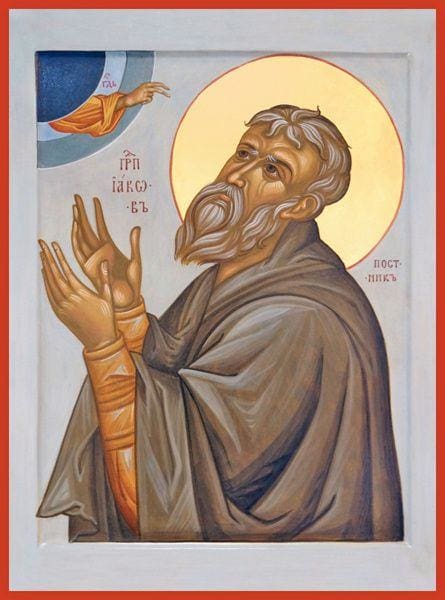 St. James the Faster Orthodox mounted icon