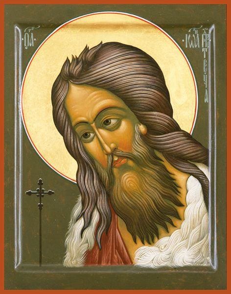 St. John the Forerunner Orthodox mounted icon