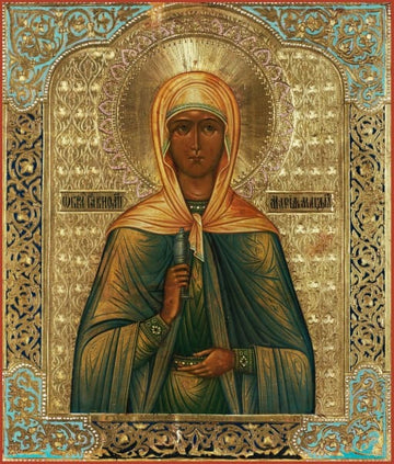 St. Mary Magdalene mounted icon