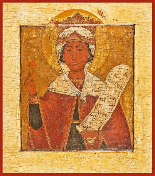St. Paraskeva Orthodox mounted icon