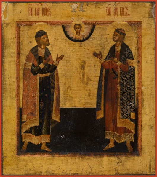 Sts. Boris and Gleb Russian Orthodox icon for sale