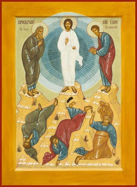 Transfiguration Orthodox mounted icon