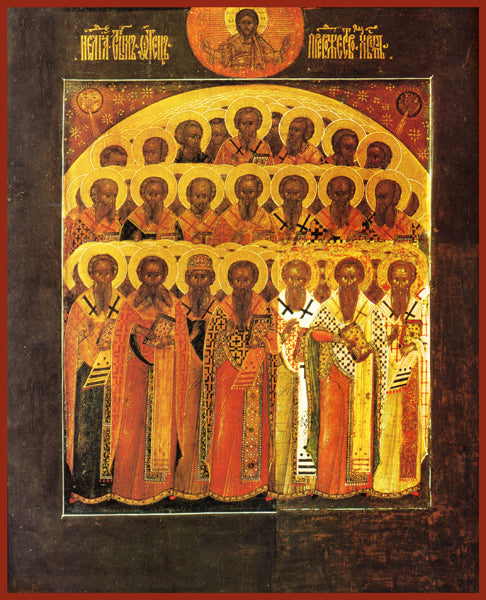 Orthodox Icon | Synaxis of the Holy Fathers of the Orthodox Church